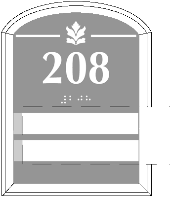 Capital Senior Living Signs | patient room number 2 slot room number ...